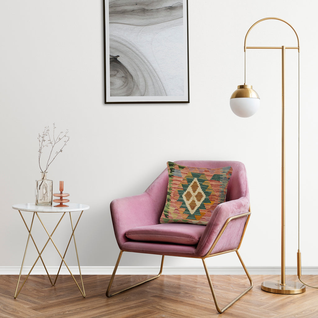 Nomad Inspired Cushion Art | Handwoven Afghan Wool Pillow – saneens.com