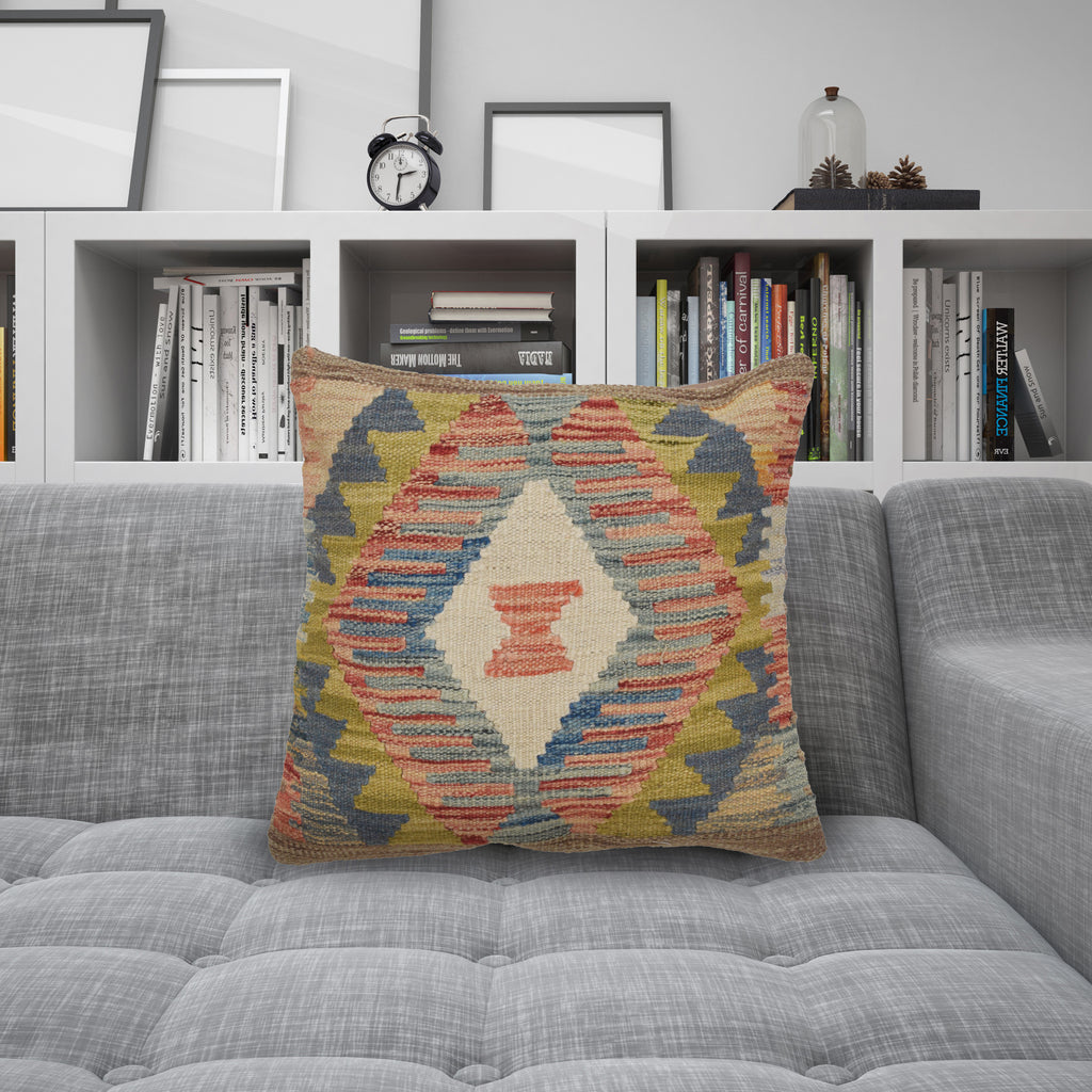 Timeless Carpet Accent Pillow | Handwoven Afghan Cushion – saneens.com