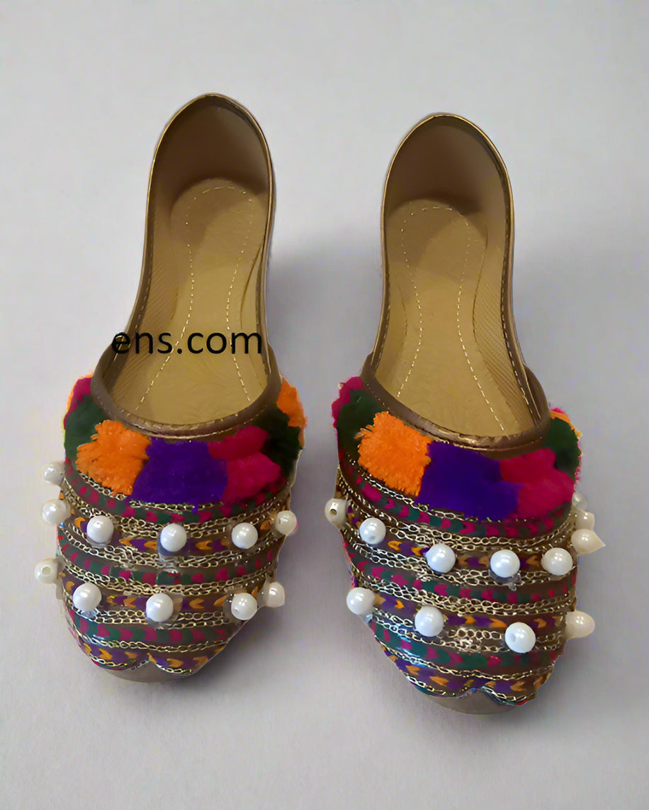 Afghan Traditional Embroidery Shoes – Handmade Ethnic Footwear ...