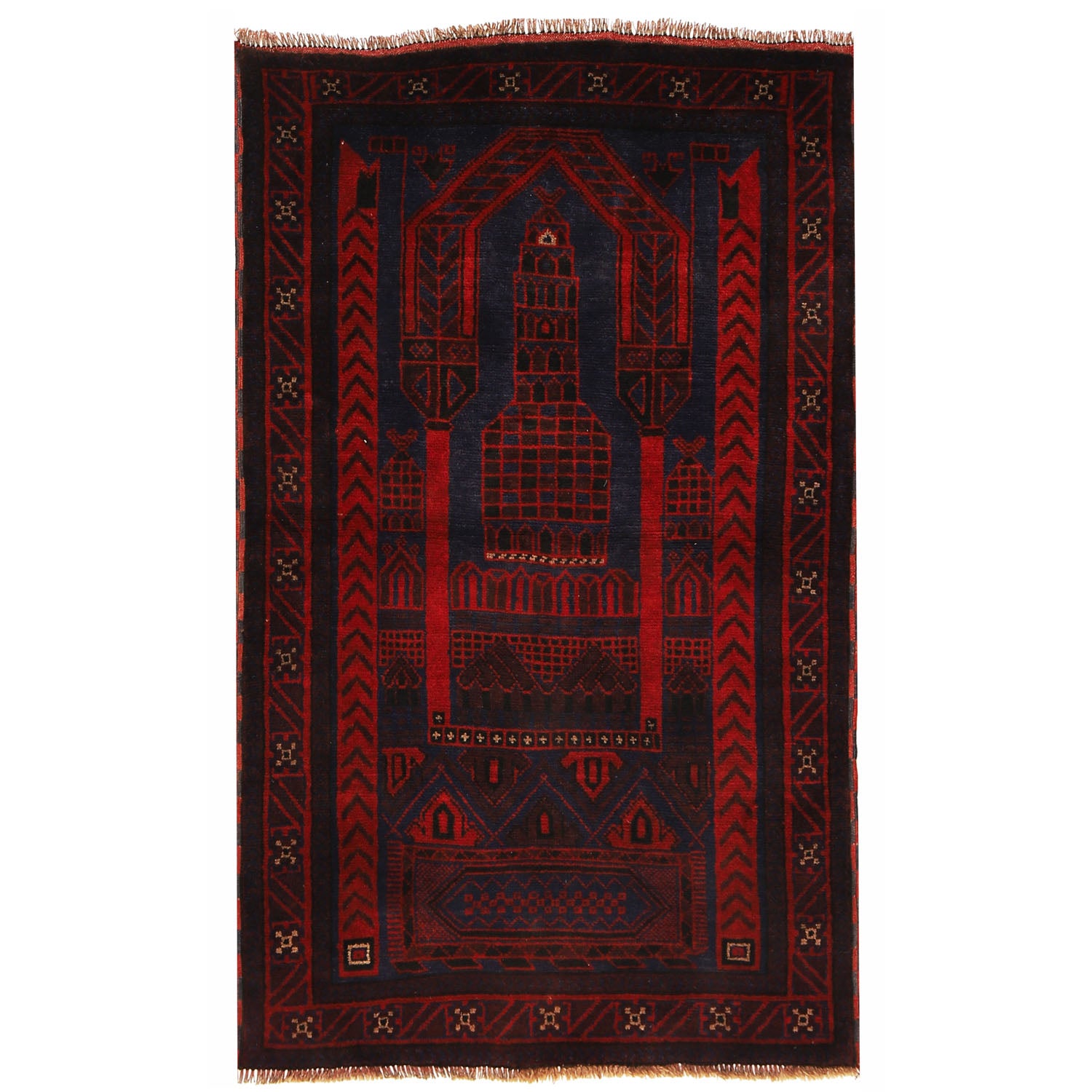 Afghan Classic Prayer Rug | Handmade Mat – saneens.com
