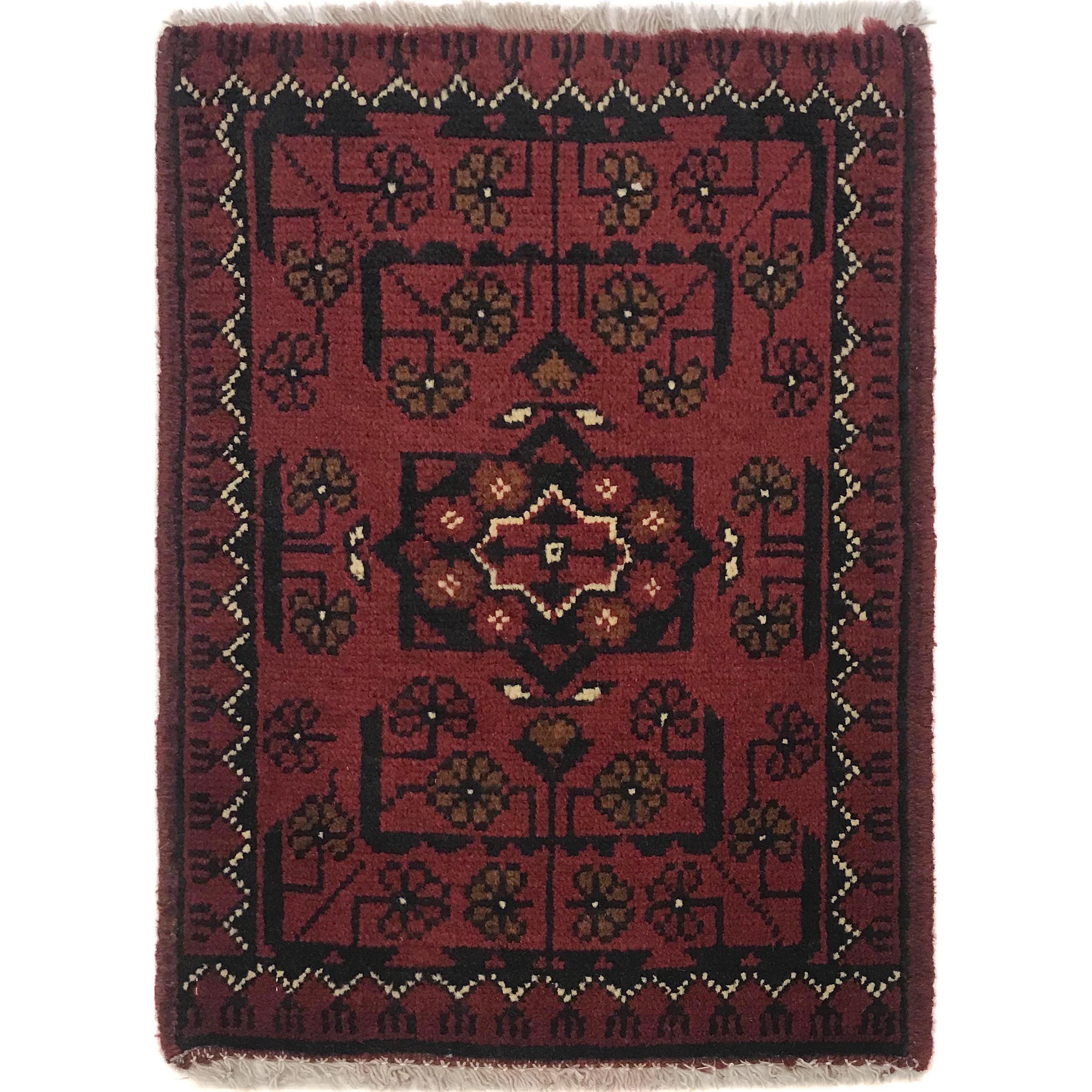 Afghan Tribal Door Mat | Handwoven Wool Entry Rug – saneens.com