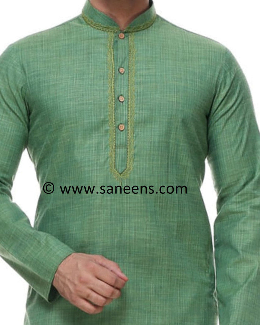 Traditional Pashtun Gents Suit in Pastel Green – Elegant Men’s Cultural ...